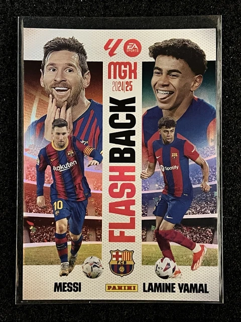 2024-25 PANINI MEGACRACKS Lionel Messi Lamine Yamal Flashback $49.90 ...
