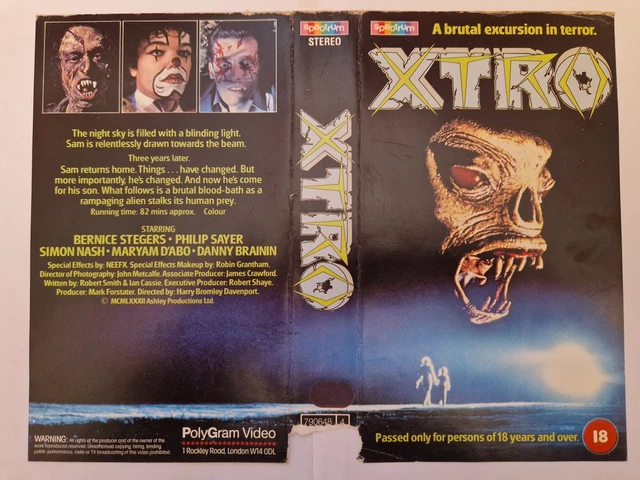 XTRO - HORROR - Spectrum - PRE-CERT - Used Video Sleeve/Cover #B17631 £ ...