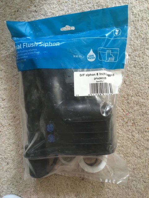 TOILET CISTERN SYPHON With Internal Overflow and Dual Flush | 8" £4.00 ...