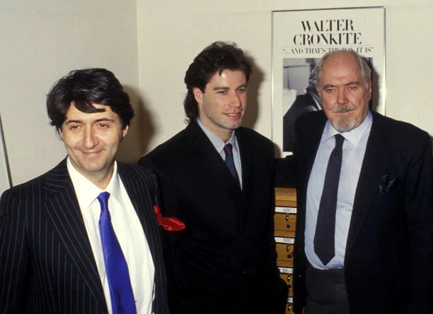 ACTOR TIM CONTI, actor John Travolta and director Robert Altman 1987 ...