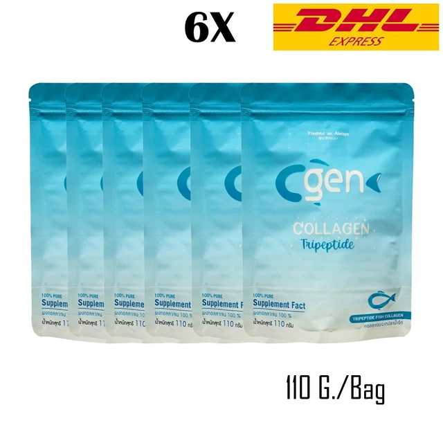 6X CGEN COLLAGEN Tripeptide Multi-Vitamin Anti-Aging & Healthy Skin 110 ...
