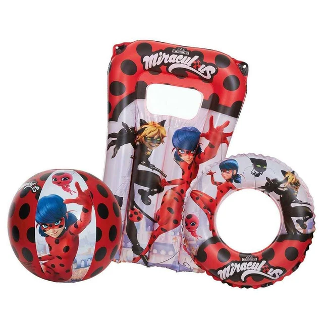 BEACH SET MIRACULOUS - Ladybug & Cat Noir Water Ball, Air Mattress ...