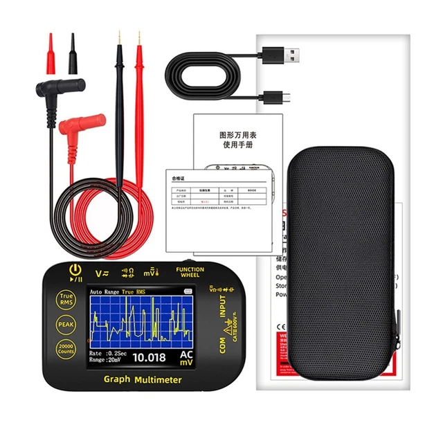 DIGITAL MULTIMETER GRAPHIC Multimeter Color TFT Display Data Logging ...