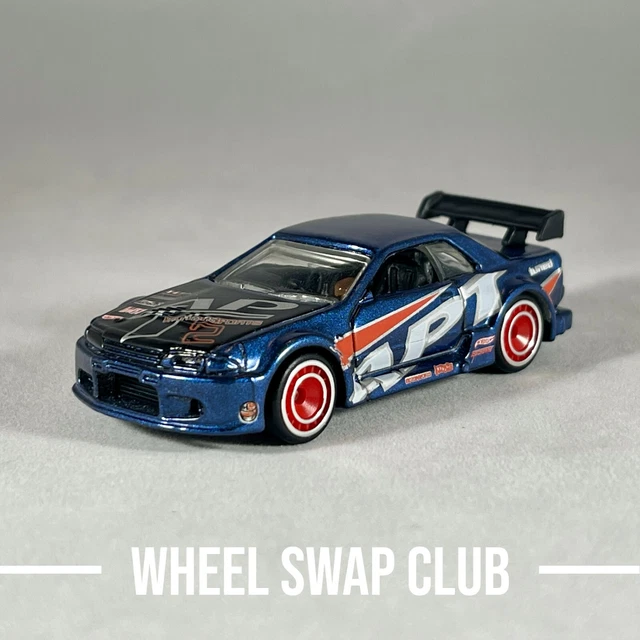 HOT WHEELS NISSAN SKYLINE 1990 GT-R R32 BNR32 JDM Custom Wheel Swap ...