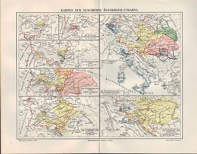 LANDKARTE MAP 1906: Karten zur Geschichte ÖSTERREICH-UNGARNS. EUR 14,99 ...