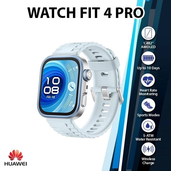 HUAWEI WATCH FIT 4 Pro 1.82" Smartwatch (BLUE/AMOLED/Bluetooth/Android ...