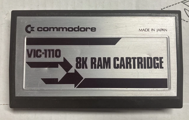 8K RAM CARTRIDGE (Commodore VIC-20) $25.00 - PicClick CA