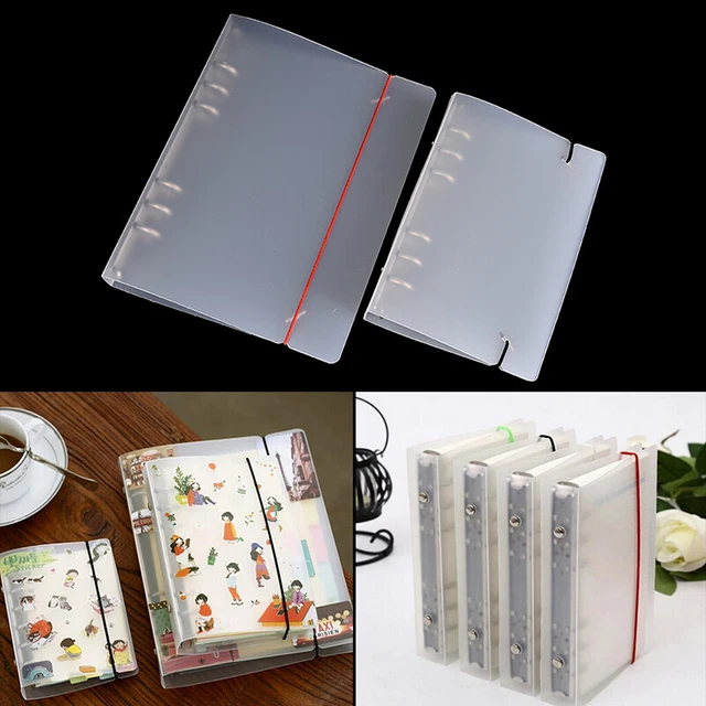 PP COVER FOR Notebook File Folder 6 Holes Ring Binder Spiral A5 A6 ...