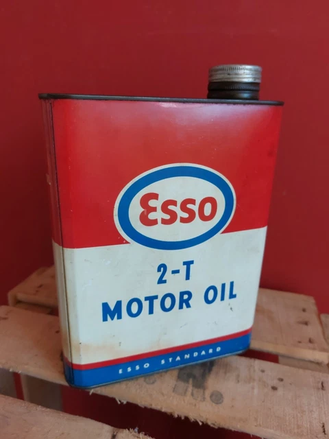 ANCIEN BIDON D'HUILE Esso 2 Temps Vespa, Vide EUR 127,00 - PicClick FR