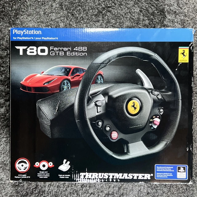 THRUSTMASTER T80 FERRARI 488 GTB Edition Racing Wheel (PS5, PS4, PC ...