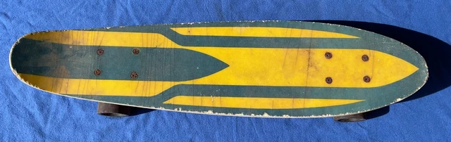 VINTAGE COOL 1970S Fiberglass Reflex style, skateboard all Original ...