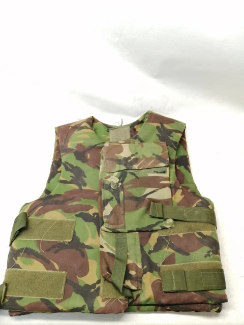 BRITISH ARMY BODY Armour With Filler Plates Flak Jacket Paintball ...