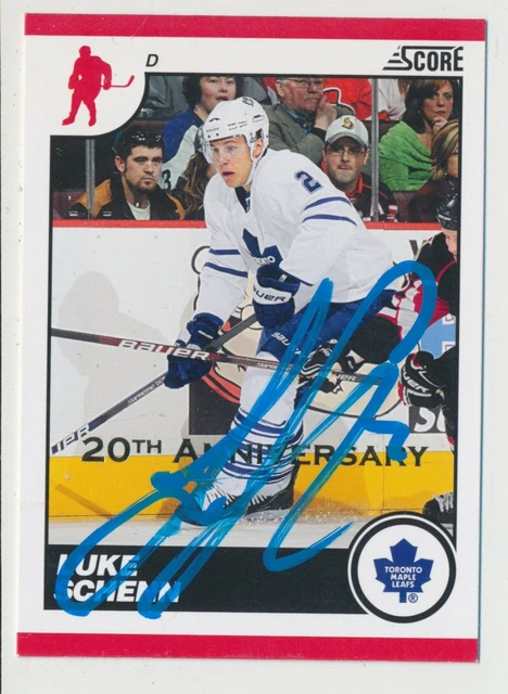 FEUILLES D'ÉRABLE SIGNÉES 10-11 PANINI SCORE OR 20e ANNIVERSAIRE LUKE ...