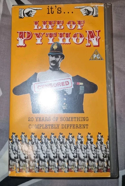 VINTAGE LIFE OF Python 20 Years Monty Python 1991 Vintage PAL VHS Video ...