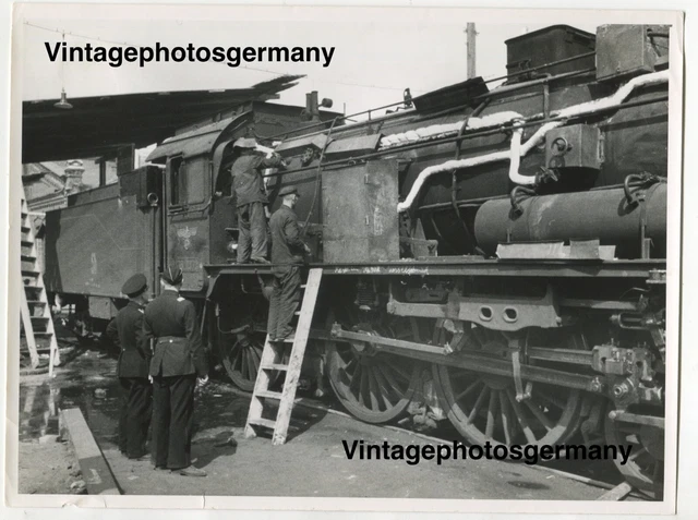 G1733 FOTO LOKOMOTIVE Kriegslok Lok Eisenbahn Reichsbahn Dampflok Zug Tender EUR 59,99 - PicClick DE