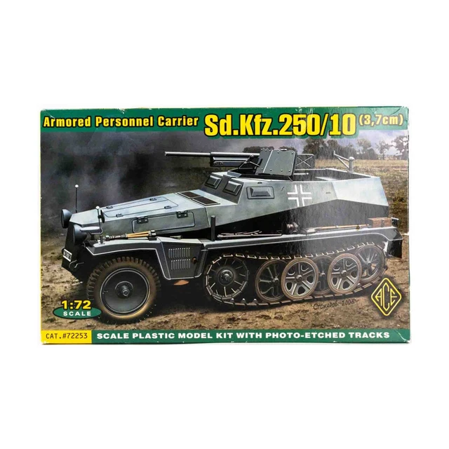 ACE MODELS HISTORICAL Mini 1/72 Armored Personnel Carrier Sd.KFZ.250/10 ...