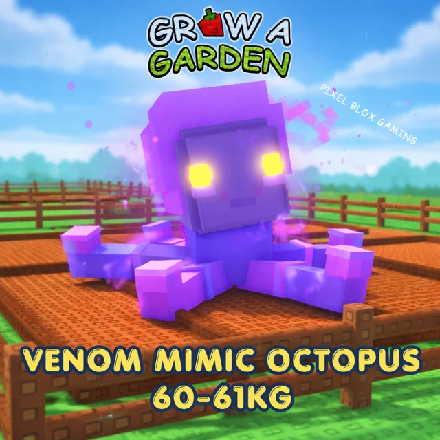 GROW A GARDEN🌱🐙HUGE VENOM MIMIC OCTOPUS 60-61KG🐙💰️Cheap+Fast 🚀 $2.75 ...