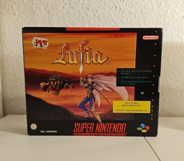 SNES LUFIA MIT OVP Big Box & Spieleberater A4 Super Nintendo PAL ...