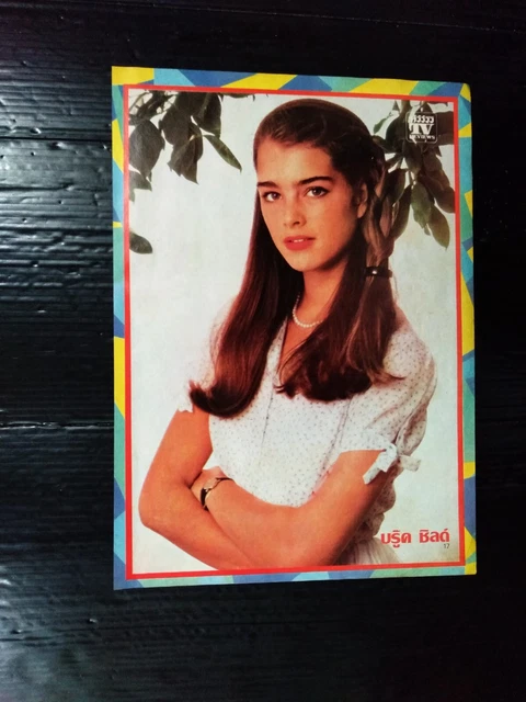 BROOKE SHIELDS JAPON étoile VINTAGE THAÏLANDE SEULEMENT 1 PAGE COULEUR ...