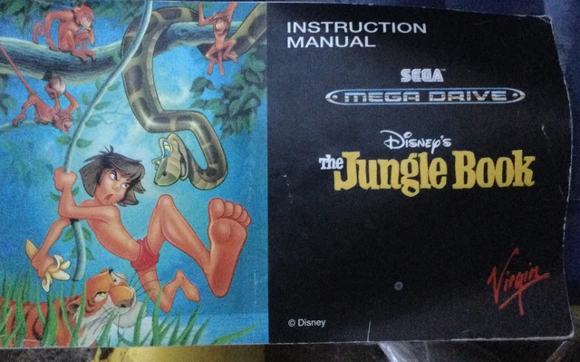 INSTRUCTION MANUAL SEGA Megadrive Disneys The Jungle Book £5.90 - PicClick UK