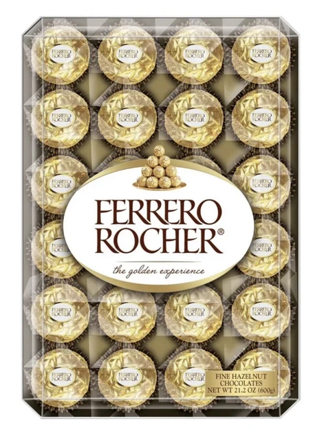 FERRERO ROCHER FINE Hazelnuts Milk Wafer Chocolates 21.2 oz 48 Pieces ...
