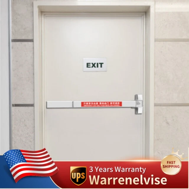 DOOR PUSH BAR Panic Exit Device Heavy Duty Hardware Latch Emergency ...