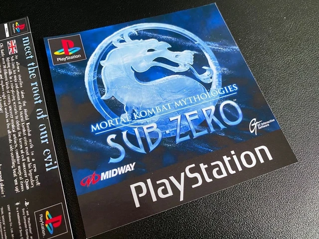 MORTAL KOMBAT MYTHOLOGIES Sub-Zero Sub Zero PlayStation PS1 Covers ...