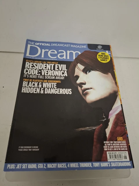 DREAMCAST OFFICIAL MAGAZINE Issue 08 June 2000 No Demo Clean Book £6.49 ...