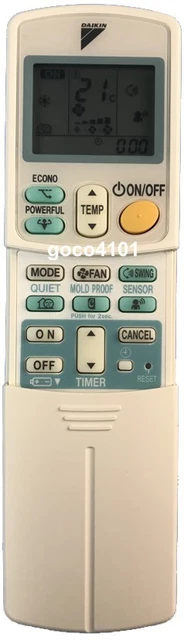ARC433B46 ORIGINAL DAIKIN Ac Air Conditioner Remote Control Genuine ...