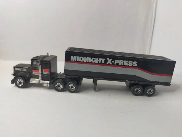 MATCHBOX CONVOY MIDNIGHT X-Press Peterbilt et boîte remorque EUR 7,31 ...