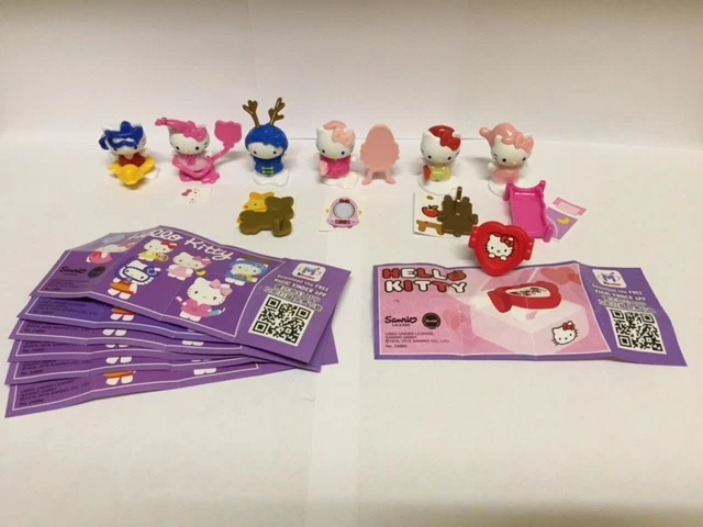KINDER SURPRISE HELLO Kitty Édition Limitée Complet Set 6 + Rare Bague ...