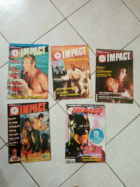 1986 PREMIERS NUMEROS-LOT 5 Magazine-Impact-rambo stallone-mad movies-1 ...