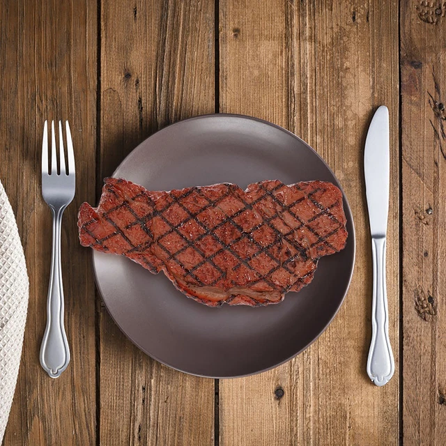 8 PCS FAKE Steak Prop Photography Steak Model Kids Pretend Play Toy £43 ...