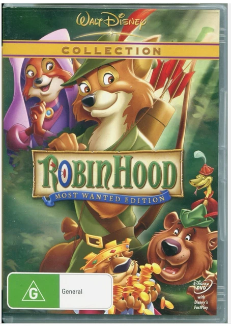 ROBIN HOOD WALT Disney Collection DVD 1973 Region 4 Brand New Sealed ...