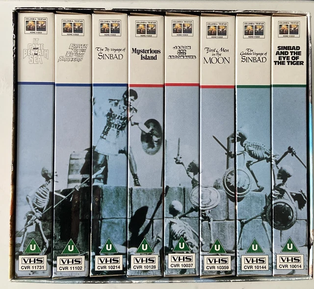 RAY HARRYHAUSEN LIMITED Edition Box Set 8 VHS Video Tapes Numbered 590 ...
