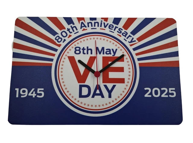 VE DAY CLOCK - VE Day 80th Anniversary Gift - VE Day Gift - VE Day ...