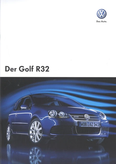 VW R32 PROSPEKT 2007 10/07 D brochure prospectus folleto catalog ...