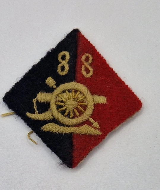 ORIGINAL WW2 BRITISH Army 88th Army Group R.A Embroidered Formation ...
