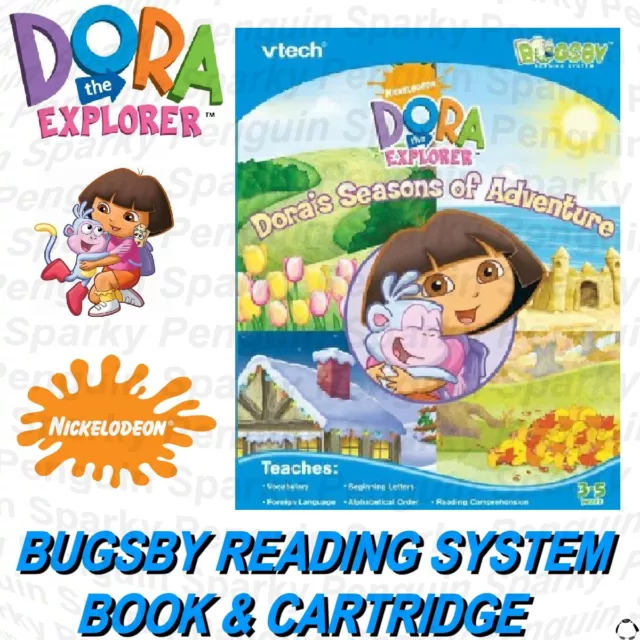 DORA THE EXPLORER Vtech Bugsby Reading System Book Dora's Seasons Of ...