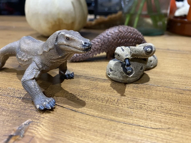 SCHLEICH ANIMALS: KOMODO Dragon, Pangolin, Snake £19.00 - PicClick UK