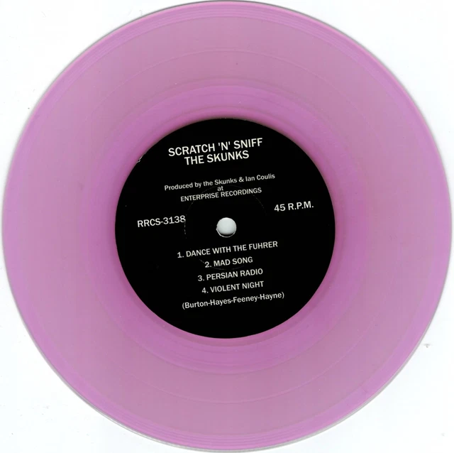 SKUNKS SCRATCH 'N' SNIFF Australian LIMITED 89 *PINK* Vinyl PUNK RARE 7 ...