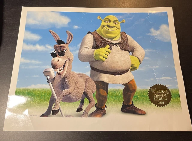 SHREK LICENSED MOVIE Poster Donkey Animation Classic Dreamworks £7.72 ...