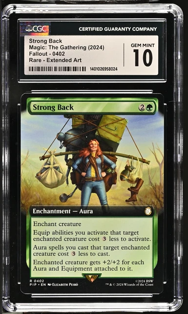 2024 MTG FALLOUT Strong Back #0402 anglais CGC 10 • art étendu • PSA ...