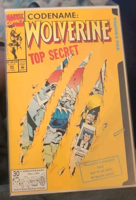NOM DE CODE Marvel Comics : Wolverine Top Secret #50 janvier 1991 voir ...