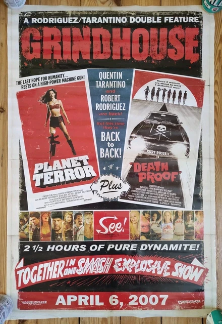 GRINDHOUSE POSTER DEATH Proof/Planet Terror Quentin Tarantino, Robert ...