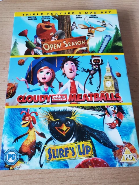 OPEN SEASON / Cloudy With A Chance Of Meatballs / Surf's Up (DVD) 2010 ...