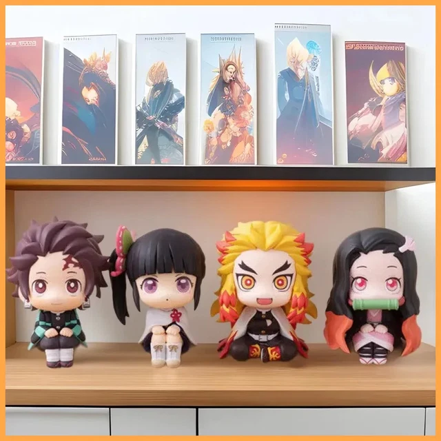 DEMON SLAYER Q Version Figuren Set Tanjiro Nezuko Rengoku Zenitsu ...