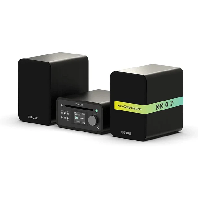 PURE CLASSIC STEREO Mini DAB+ FM Radio BT CD Player Micro Stereo System ...