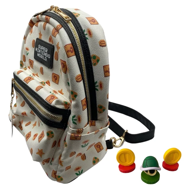 SUPER NINTENDO WORLD Mario Bros Mini Backpack Universal Studios 8-bit ...