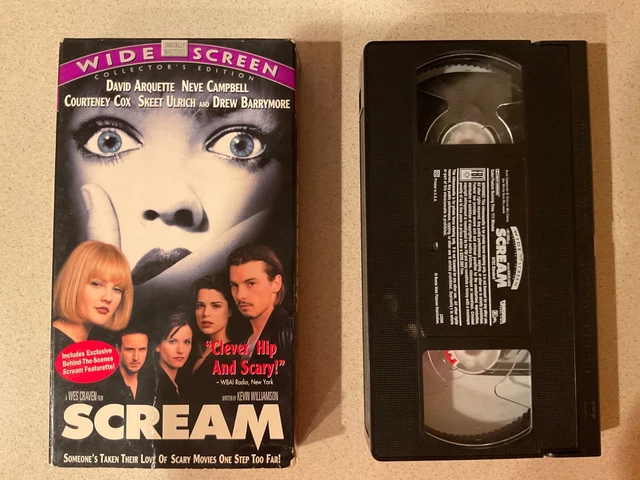 SCREAM (VHS, 1997, Widescreen) Neve Campbell, Courtney Cox, David ...